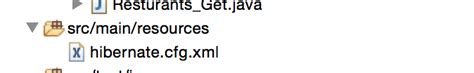mysql java hibernate cfg xml file not found stack