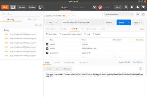 rest api using jwt authentication with laravel 6 13 1