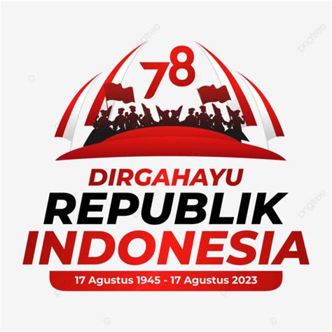 Greeting Card Of Hut Ri 78 Indonesian Independence 2023 Vector