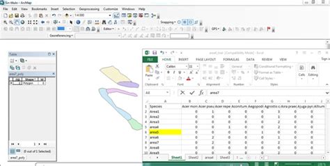 arcgis desktop attribute table in shapefile polygon geographic