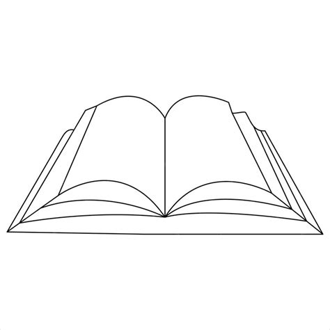 Premium Vector Continuous Single Line Open Book Art Drawing Vector