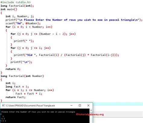 C Program To Find Binomial Coefficient Using Recursion 47 Pages