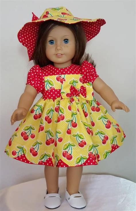 Cherry On The Top Is A Darling Handmade Dress For An 18 Inch Doll Such
