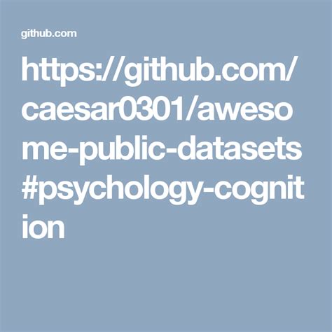 caesar0301 awesome public datasets
