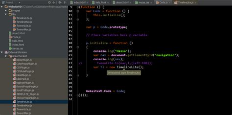 javascript using greensock js library with webstorm stack overflow