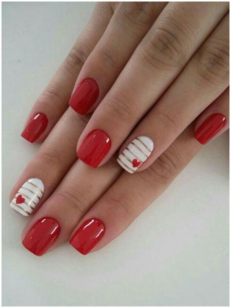 Pin By Natalia Zamora On Uñas Nail Designs Valentines Valentine Nail