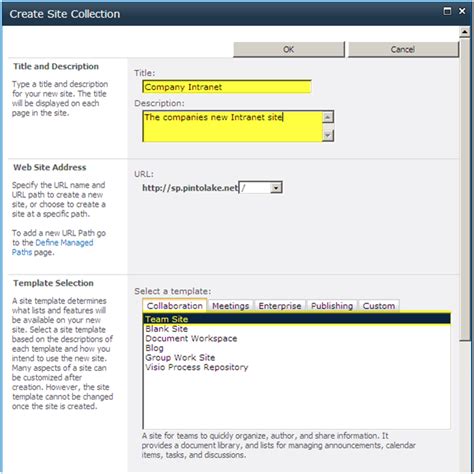 sharepoint 2010 create web application tech blog