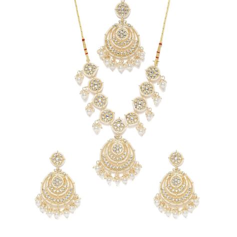 Buy Zaveri Pearls Gold Tone Wedding Collection Kundan Choker Necklace