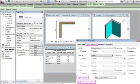 solved quantities of layers of the wall autodesk community