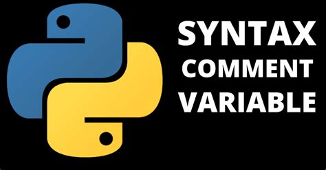 python syntax comment and variable