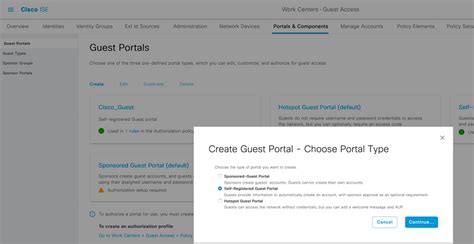 configure ise self registered guest portal cisco
