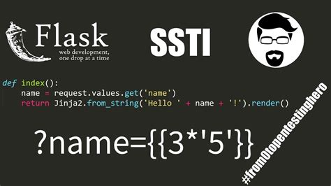 python ssti attack flask framework using jinja2 template engine youtube