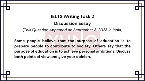 3 September 2023 Ielts Discussion Essay On Education Yuno Learning