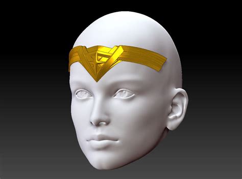 Fichier Stl Wonder Woman Gal Gadot Dcu Tiara Crown Inspired Highly