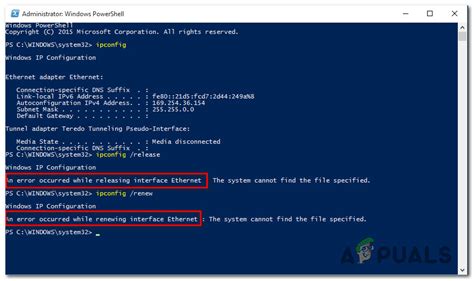 fix an error occurred while renewing interface ethernet