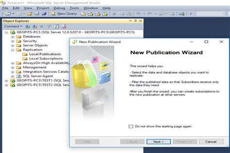 configure peer to peer replication