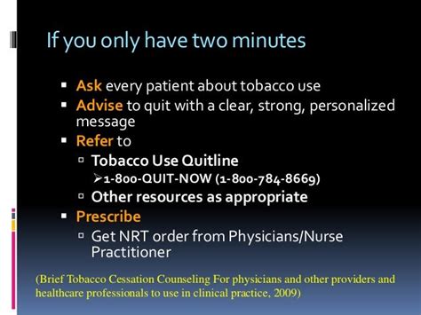 Smoking Cessation Intervention For Nurses To Use In Clinical Practic…