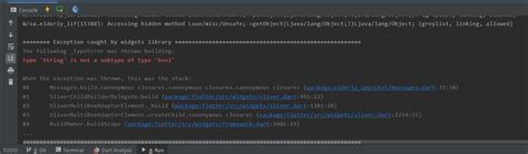 android type string is not a subtype of type bool stack overflow