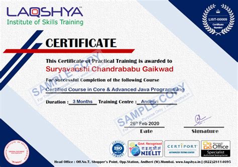 java course in vashi best training institute courses fees 2021