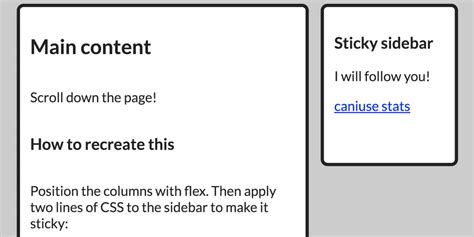 make a floated element a sticky html and css sitepoint forums web