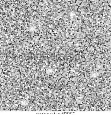 Silver Glitter Texture Seamless Noise Sequins Stock Vector Royalty