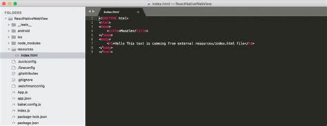 load local html file or url in react native using react