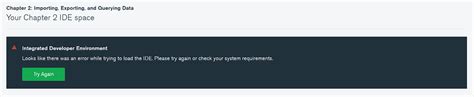 chapter 2 ide loading issue error code 1200 m001 mongodb basics