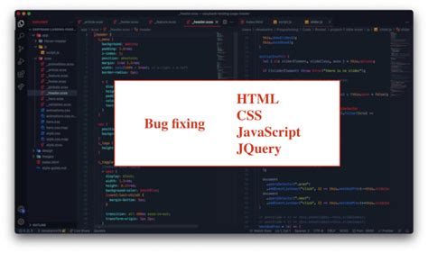 code or fix any html css javascript and jquery error bugs by nima