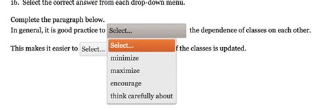 Solved Select The Correct Answer From Each Drop Down Menu Complete