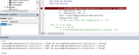 vba excel evaluate function inconsistent result stack