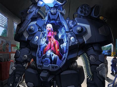 Anime Cyborg Girl Wallpapers Wallpaper Cave