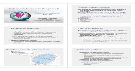 Pdf Autocorrelação Espacial Estatística Espacial Maup