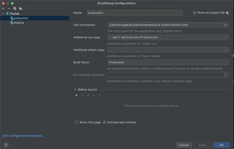 environment variables flutter dart define not loading on first build