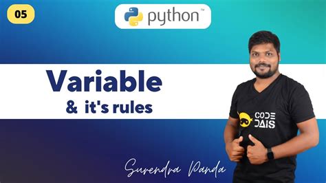 🙋‍♂️ variable and rules for define variables python by surendra