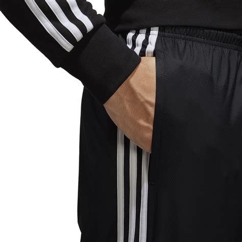 Adidas Essentials 3 Stripes Woven Pants Black