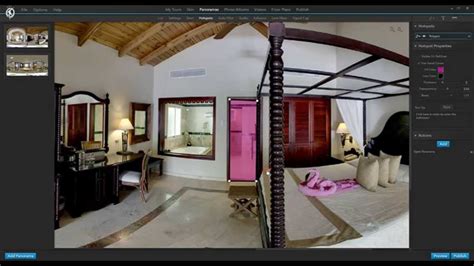 tutorial how to set hotspots that link to another panorama using
