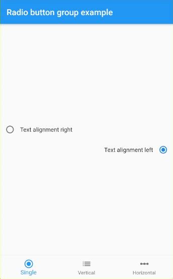 group radio button flutter package