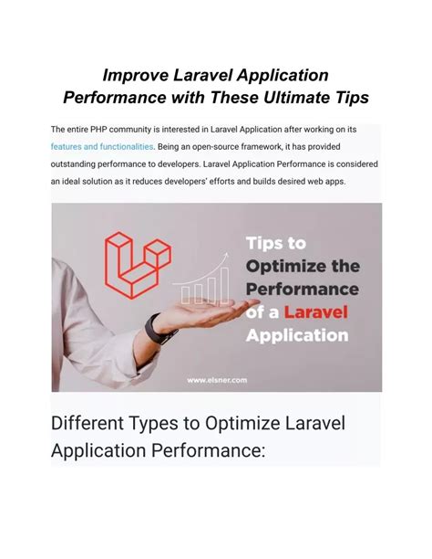 ppt improve laravel application performance with these ultimate tips