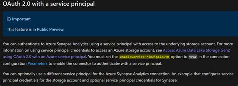 azure databricks to azure synapse service principal authentication