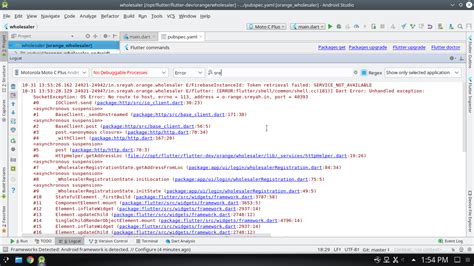 error flutter shell common shell cc 181 ] dart error unhandled