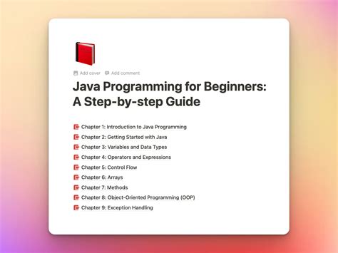 java programming for beginners a step by step guide