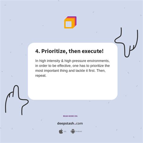4 prioritize then execute deepstash