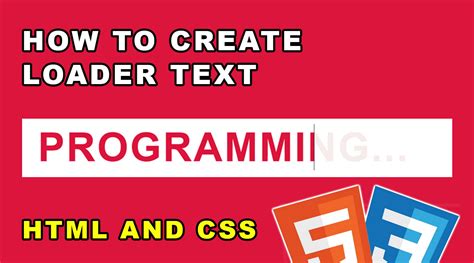 create loader text html css how to tutorials and source code by tuts code
