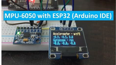 demo mpu 6050 with esp32 esp8266 accelerometer gyroscope and