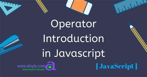 operators in javascript atnyla