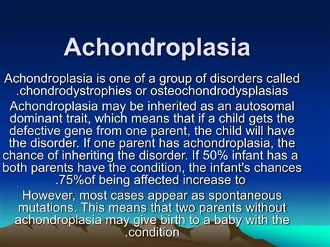Ppt Achondroplasia Powerpoint Presentation Free Download Id 6540758