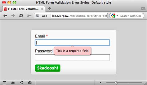 fun with html form validation styles by tyler gaw