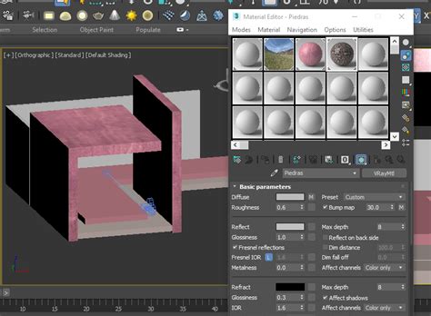 material not showing on objects made from an extruded line but showing