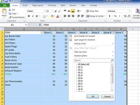 how to solve if excel do not filter blank cells filter