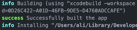 xcode react native ios build failed on react native run ios stack